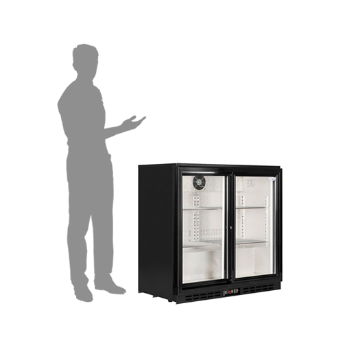 Commercial Double Door Back Bar Chiller | UK Rent Do...