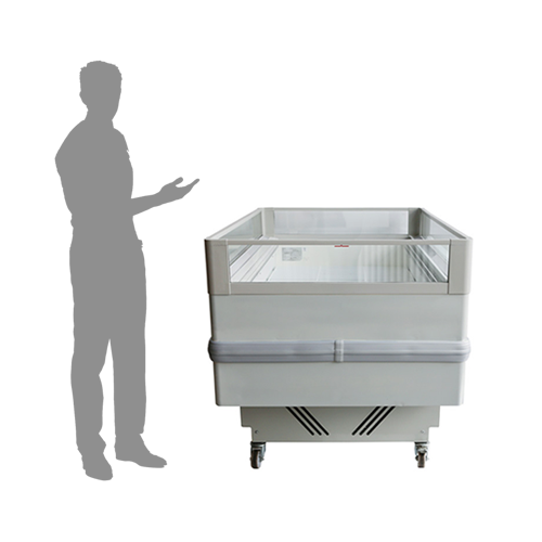 Commercial island open top display fridge | UK Renta...