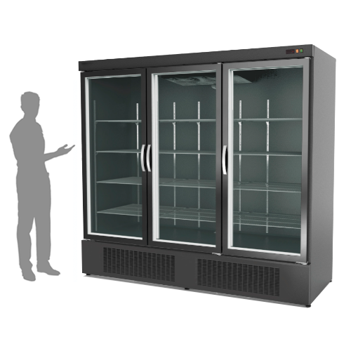 Commercial Triple Glass Door Freezer | UK Rental | L...